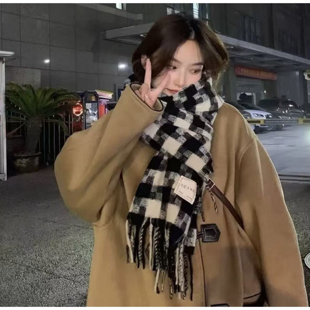 NOVA 2025 Anti-pilling cachecol feminino cachecol grosso de inverno com ...