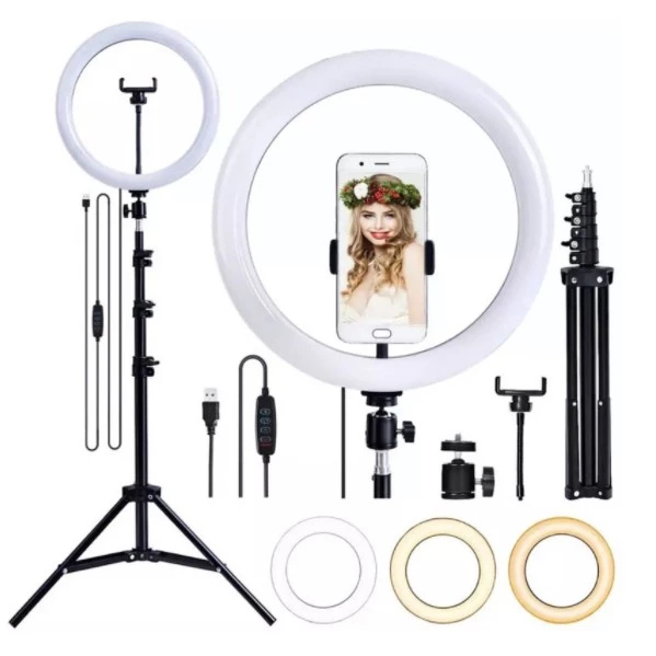Iluminador Ring Light 12 Polegadas 30 cm profissional | Shopee Brasil