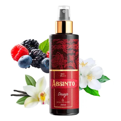Body Splash Absinto Desejo 200ml Água De Cheiro Frutas Vermelhas ...