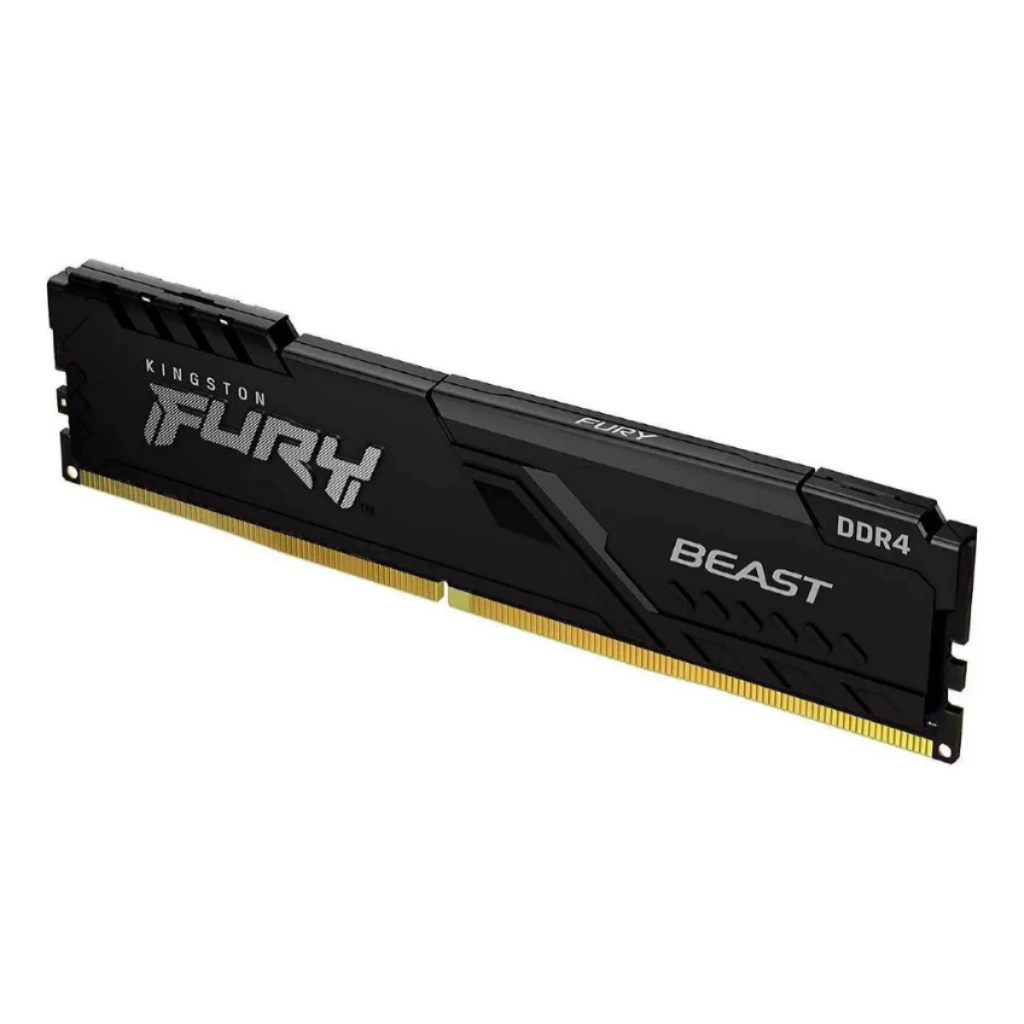 Memória Ram Para Pc Ddr4 3200mhz Cl16 16gb 1x16gb Kingston Fury Beast Kf432c16bb/16 Dimm Black ...