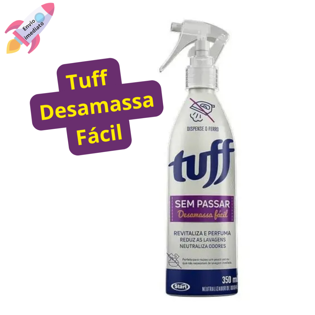 Tuff Spray Sem Passar Desamassa Fácil Neutralizador De Odores 350ml ...