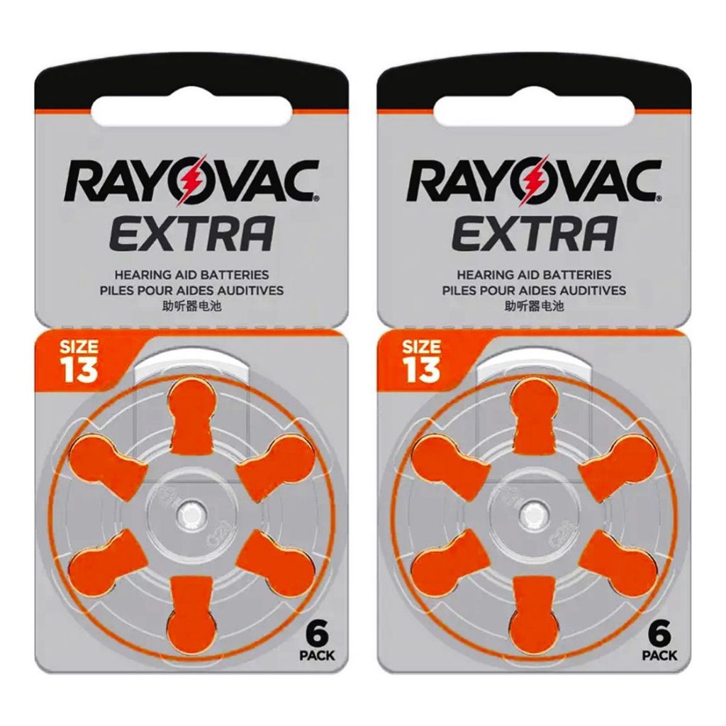 12 Pilhas 13 - Pr48 Aparelho Auditivo Rayovac 2 Cartelas C/ 6 Unidades | Shopee Brasil