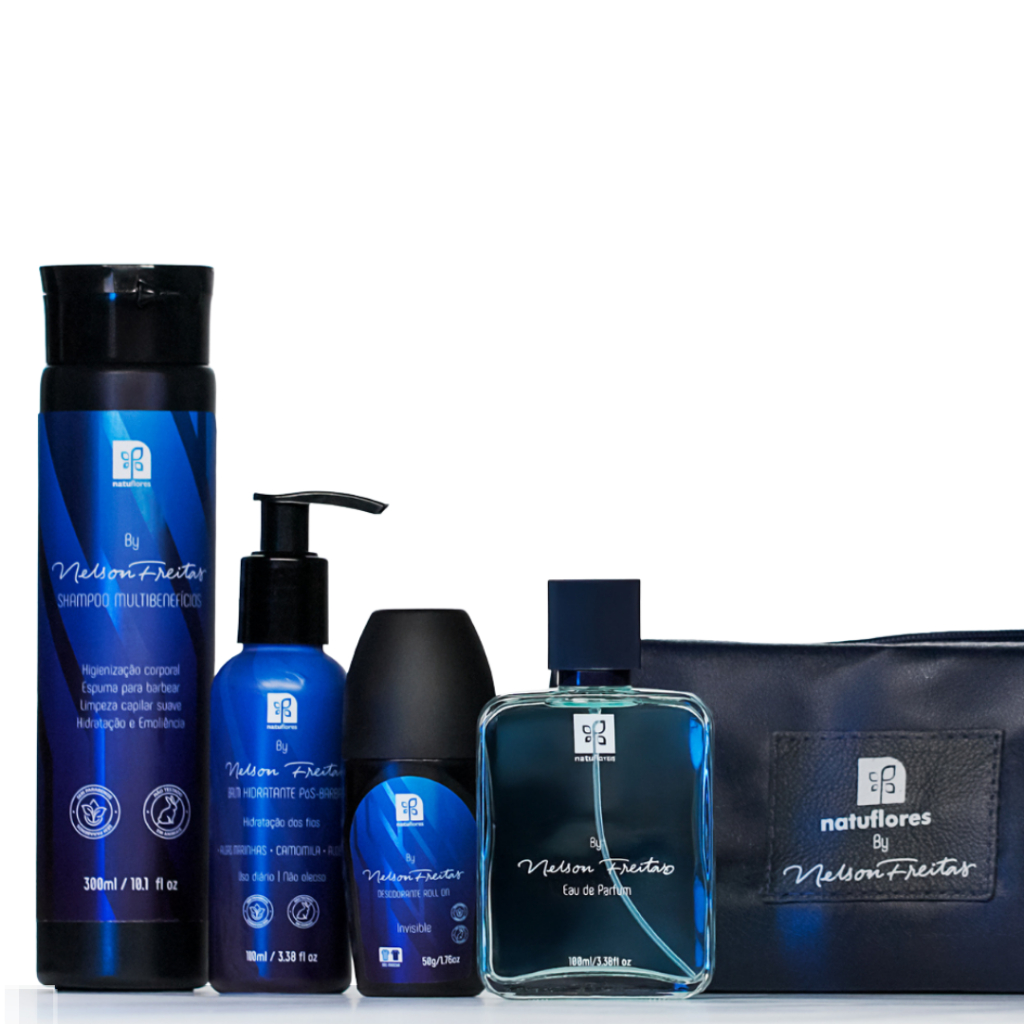 Kit 4 itens By Nelson Freitas NatuFlores Cuidado Masculino Shampoo ...