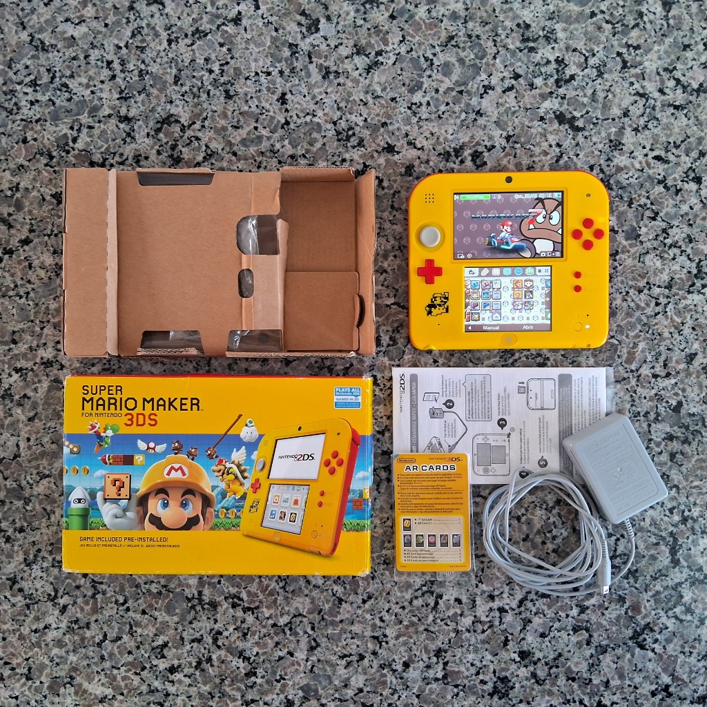 Console Nintendo 2DS - Edição Mario Maker - Desbloqueado - Cartão de ...