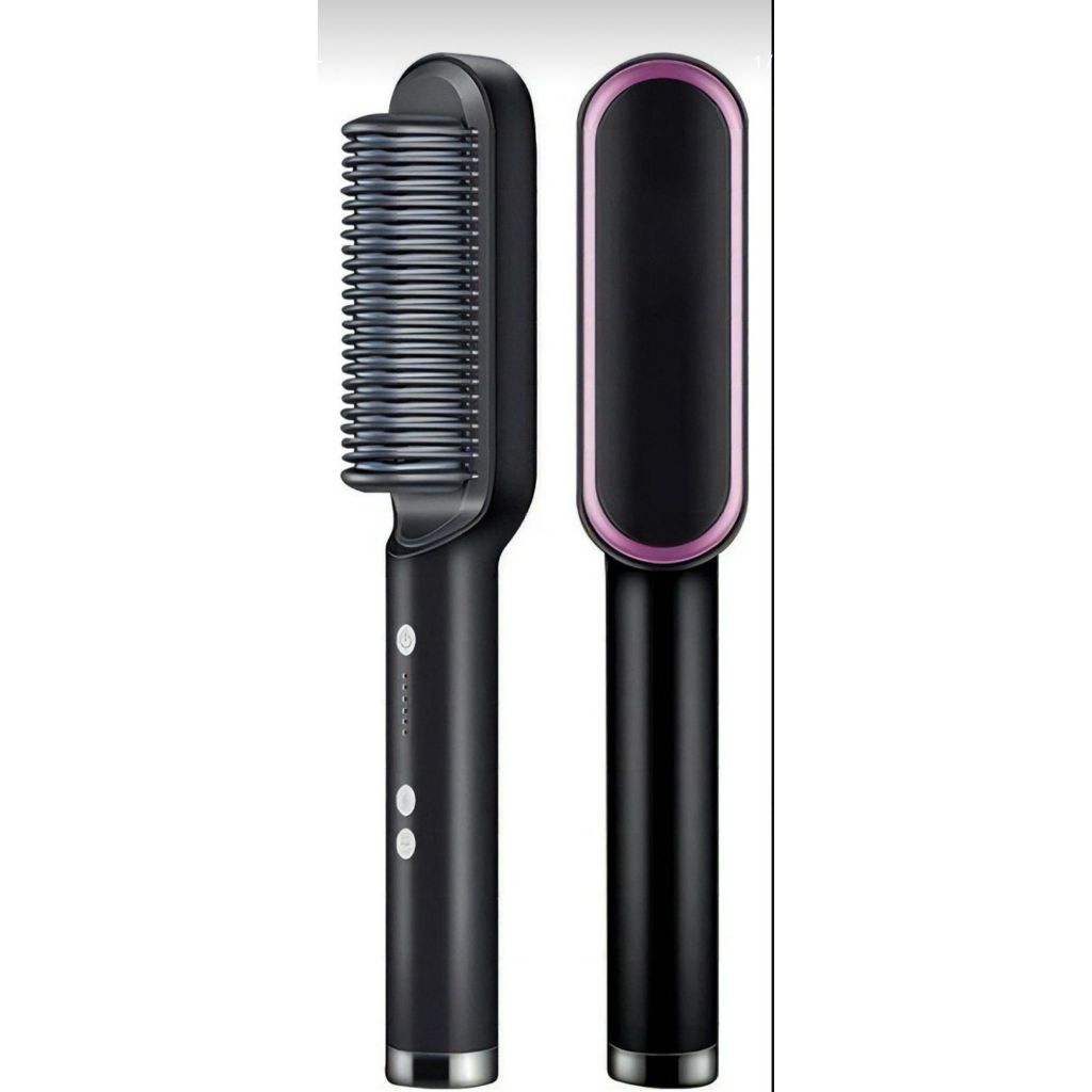 Escova Hair Straight Comb Alisa E Modela Profissional Top 110v/220v ...