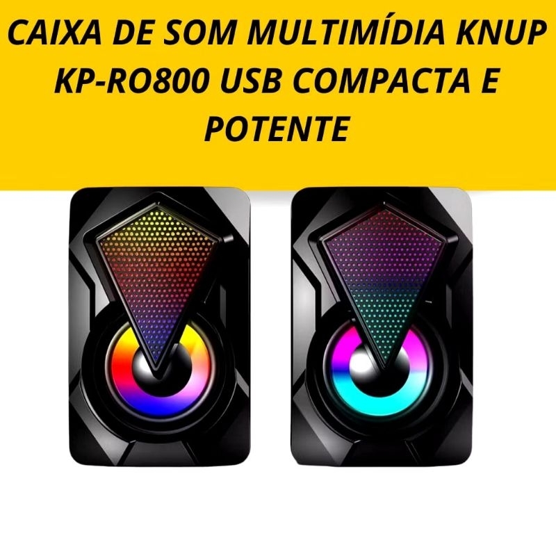 caixa de som dupla pra computador ou notebook | Shopee Brasil