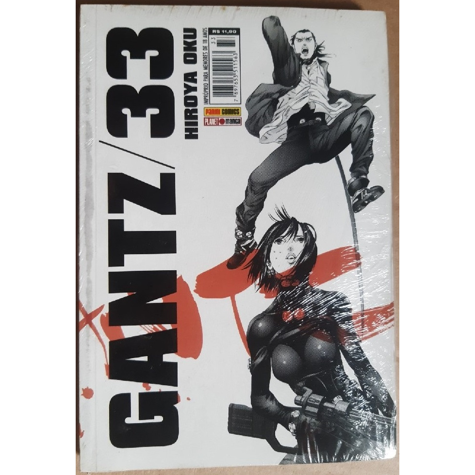 Gantz MANGÁ Adulto Original Panini Volume 33 NOVO | Shopee Brasil