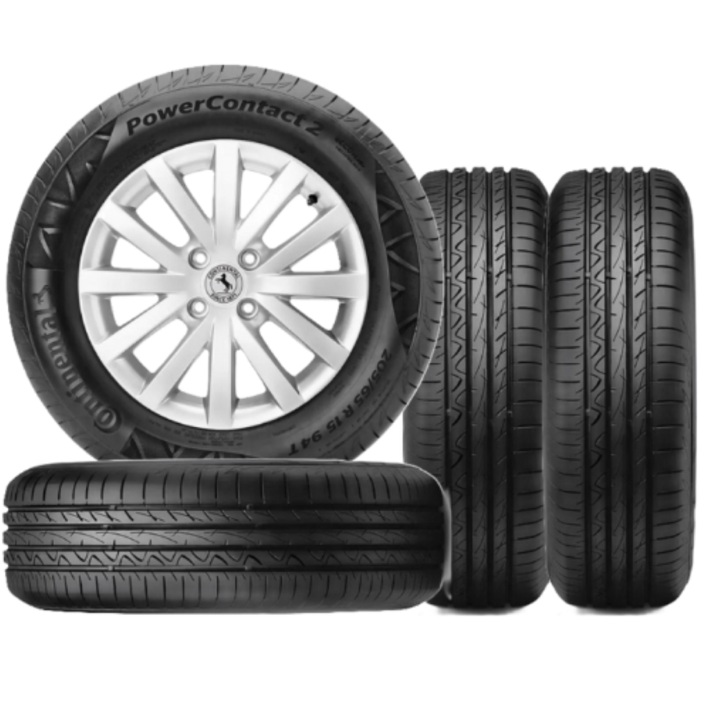 Kit Com 4 Pneus Continental Aro 15 Powercontact 2 195/65r15 91h | Shopee Brasil