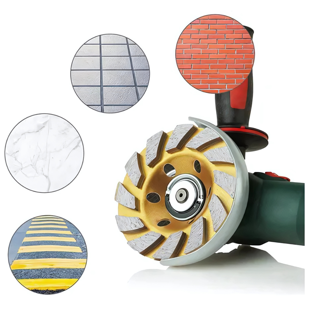 Kit Disco Rebolo Debaste 320mm 12 Segmentos Diamantado e Anel Redutor ...