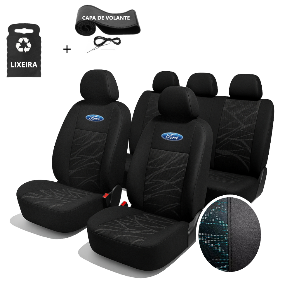 Capa Banco Carro Tecido Estofado Grosso Automotivo Escort Ecosport ...