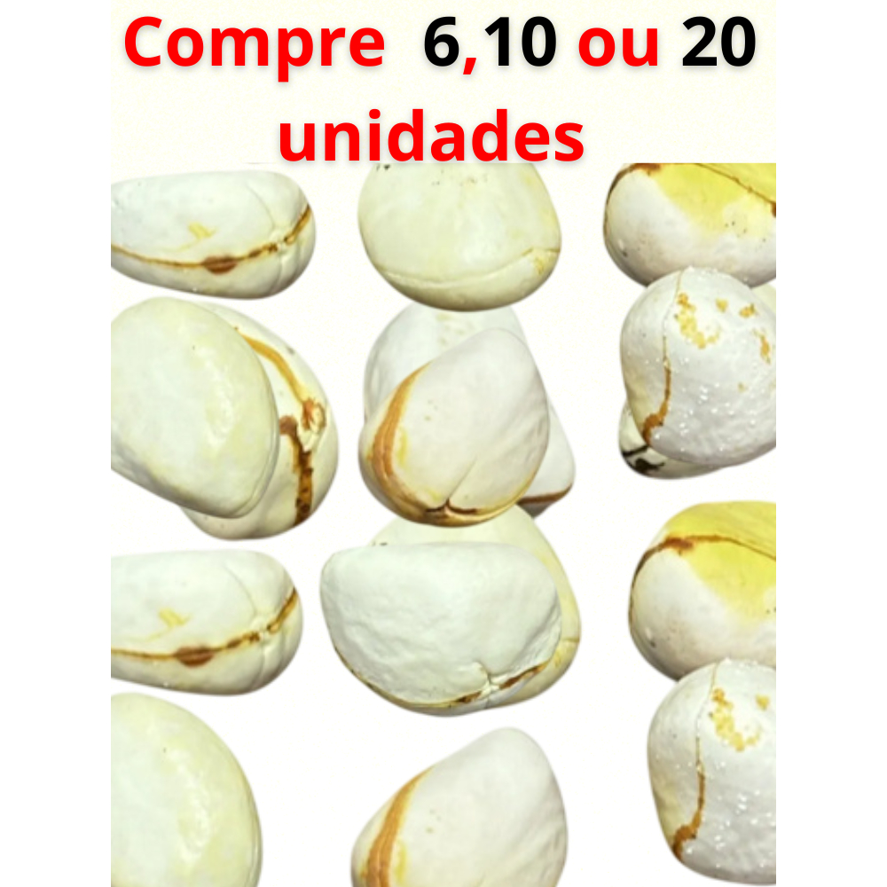 Obi Branco Molhado Nacional 6 , 10 ou 20 Unidades Umbanda Candomblé ...