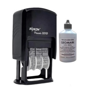 Kit Datador + Tinta Geomark 100ml para Plástico | Shopee Brasil