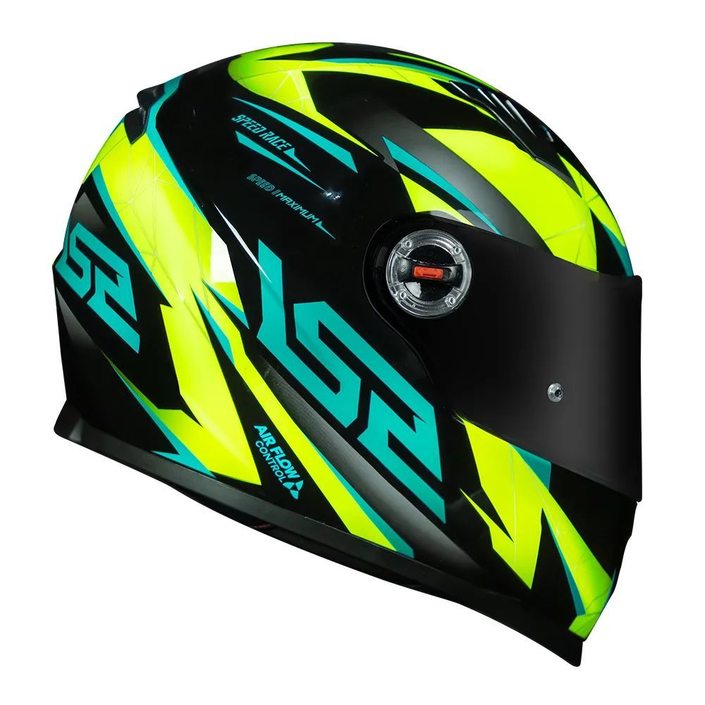 Capacete LS2 FF358 Draze Preto Amarelo Verde | Shopee Brasil