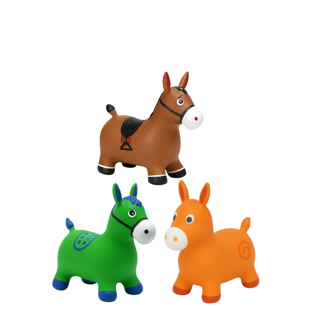 Cavalinho Upa Upa Pula Inflável Com Som - Brinquedo Bebês e crianças ...
