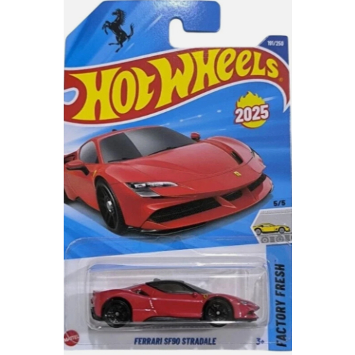 Hot Wheels 2025 Mainline Case J Ferrari SF90 Stradale Vermelho | Shopee Brasil