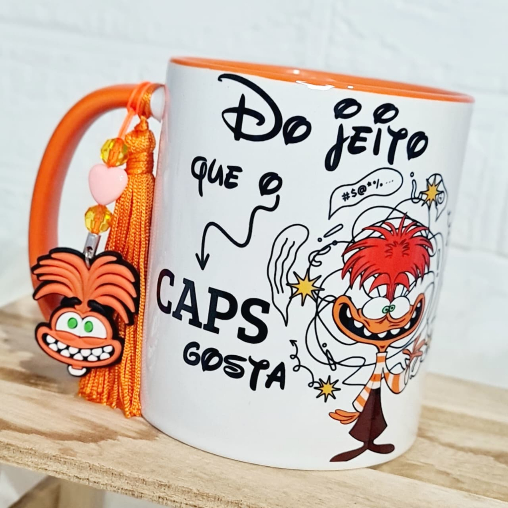 Caneca personalizada Ansiedade do jeito que o caps gosta -Acompanha ...