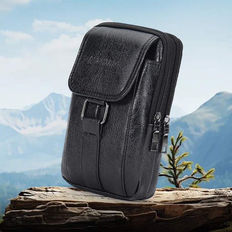 Masculino Bolsa De Couro Masculina Transversal Em Couro Bolsa Retrô ...