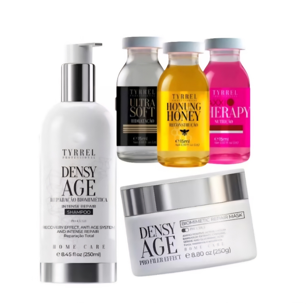 Kit Densy Age Reparação Total Tyrrel 250ml + Tyrrel Ampolas Cronograma ...