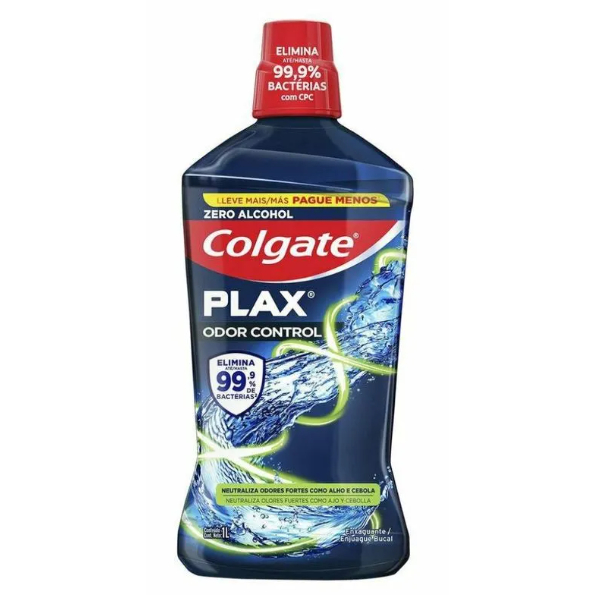 Colgate Plax Enxaguante Bucal Odor Control 1L | Shopee Brasil