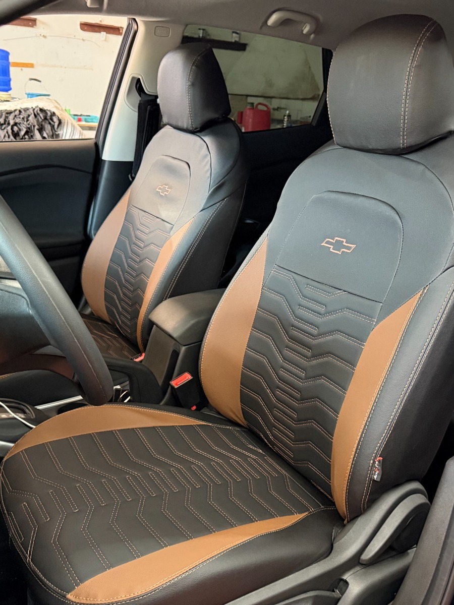 Capa de couro para banco Chevrolet Nova Tracker 2020 a 2025 Premium Sob ...
