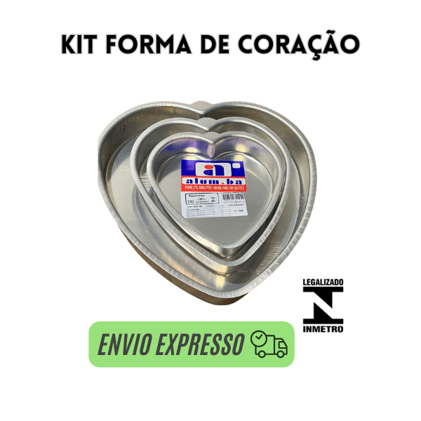 kit forma de bolo, jogo de formas para bolo forma de coração para bolo ...