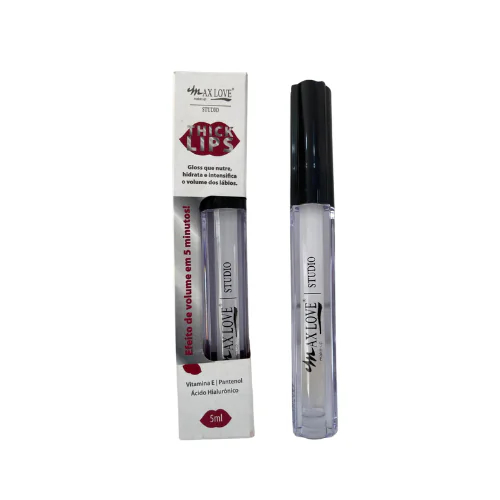 Gloss Labial Max Love Thick Lips Transparente | Shopee Brasil