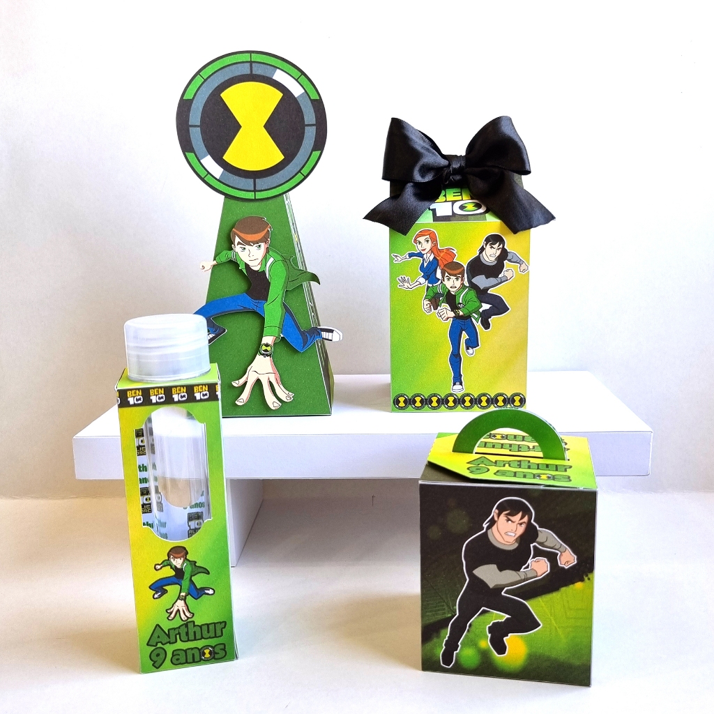 Kit festa Ben 10 - Kit personalizados Ben 10 - Lembrancinha Ben 10 ...