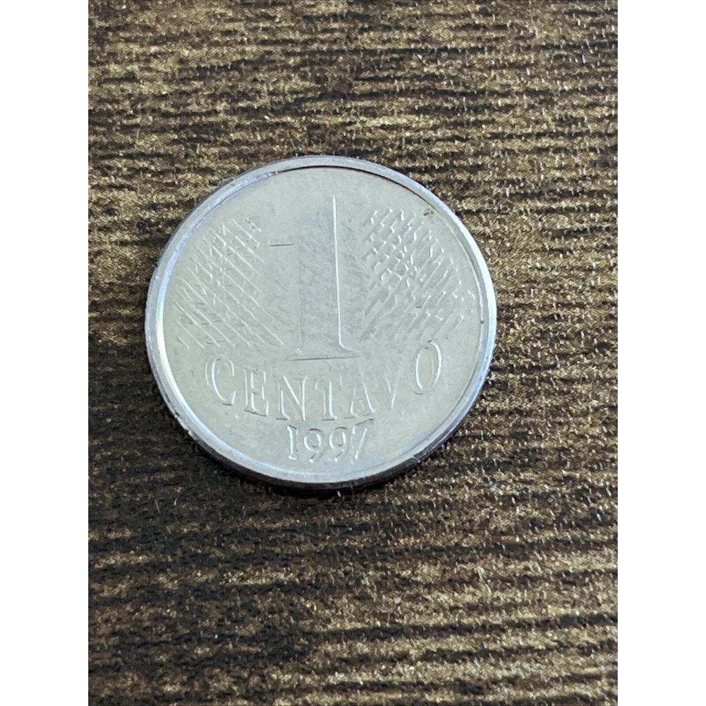 Moeda 1 centavo Real 1997 original perfeita fora circulação top ...