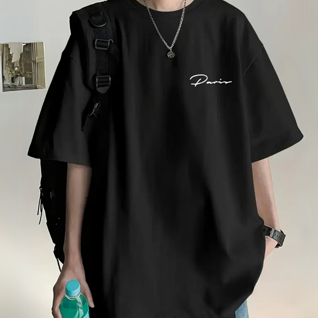 Camiseta Oversized Minimalista Paris Estilo Simples e Moderno Moda ...