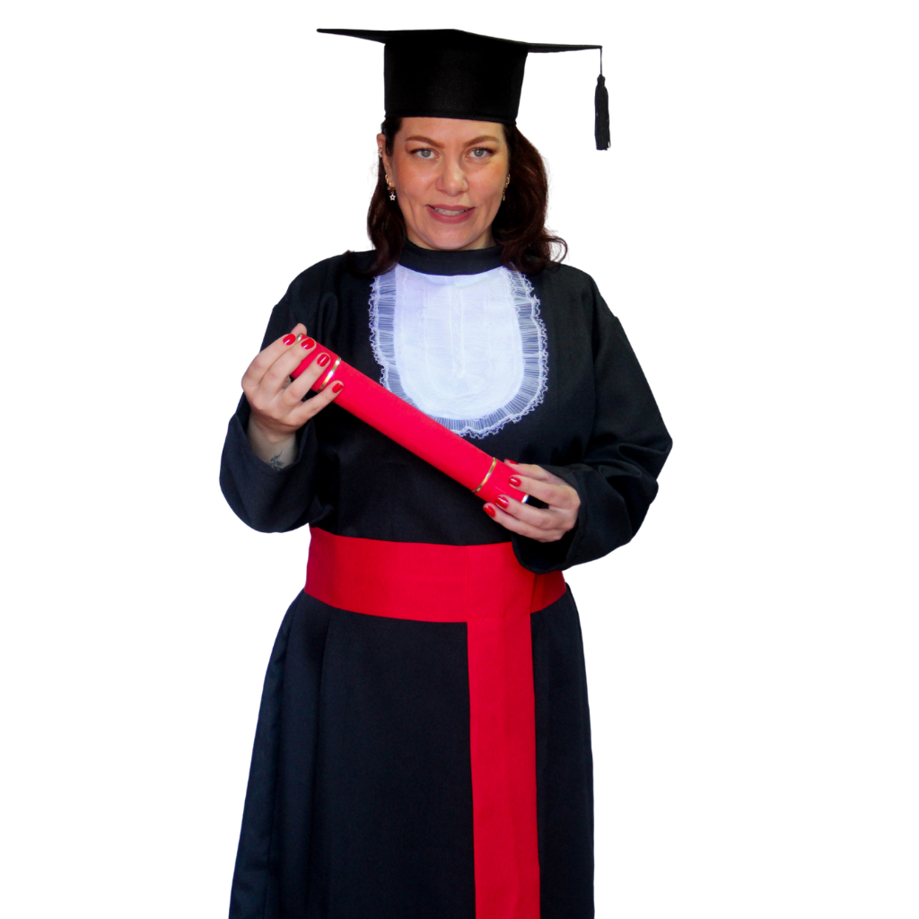Beca De Formatura Adulto Completo com Capelo + Faixa e Canudo | Toga de ...