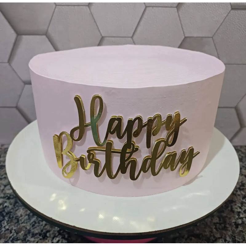 Topo de Bolo - Happy Birthday | Shopee Brasil