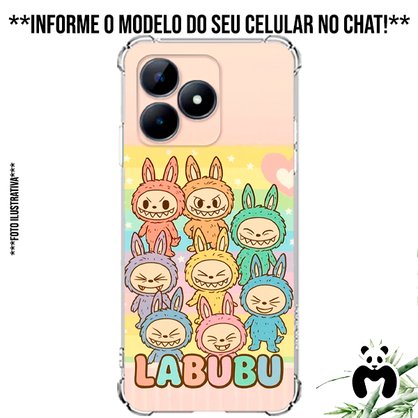 Capa Case Personalizada Celular Acessórios Labubu Bonecos Colecionaveis ...