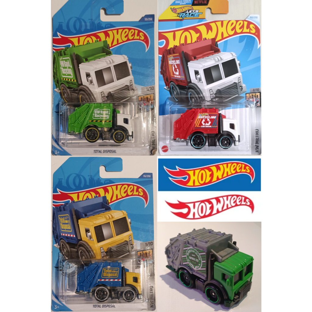 Hot Wheels Total Disposal - Loose ou Cartela - Diversas Variações ...