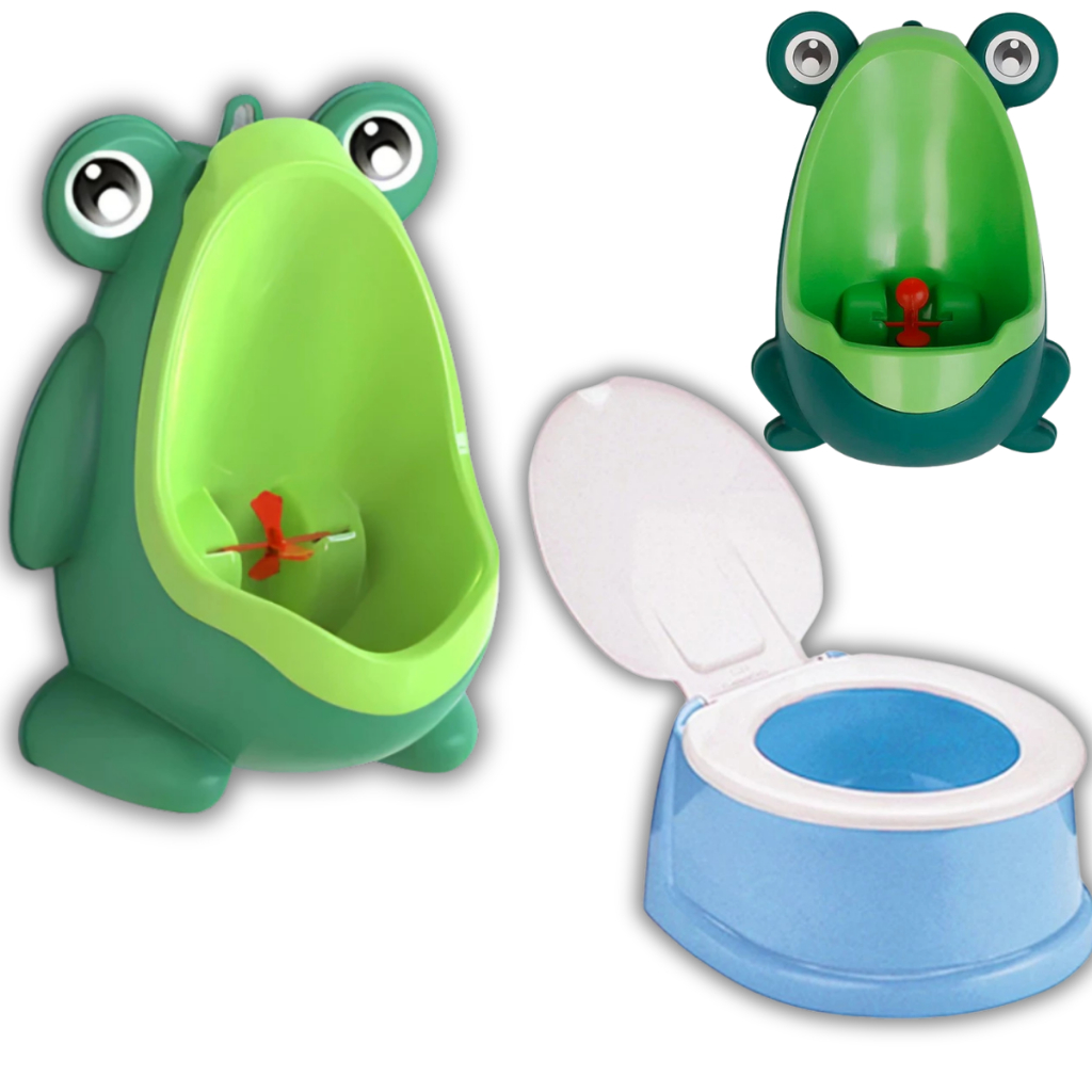 Kit Penico Com Assento + Mictório Infantil Sapo Menino Trono | Shopee ...