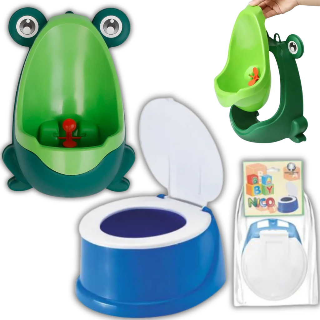 Kit Desfralde Penico + Mictório Sapinho Infantil Com Ventosa | Shopee ...