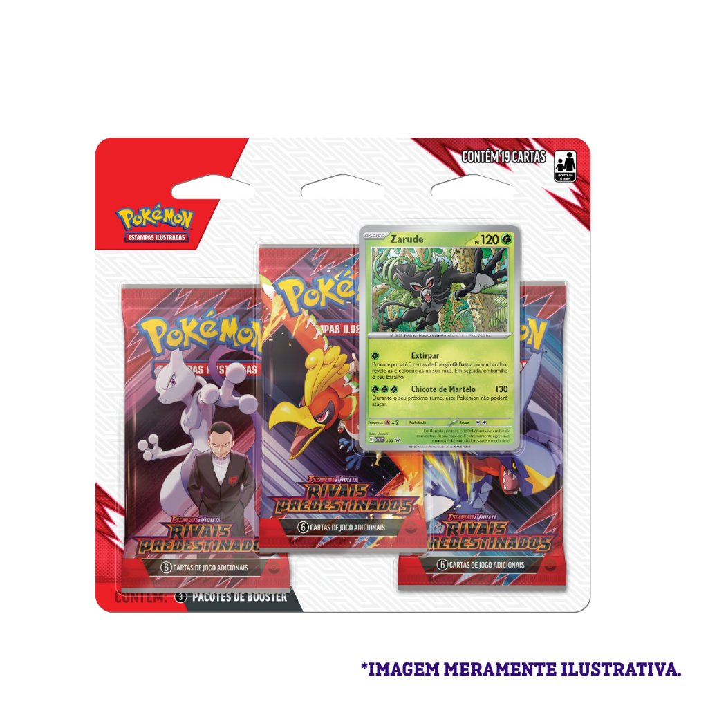 Blister Triplo Rivais Predestinados EV10 - Pokémon TCG | Shopee Brasil