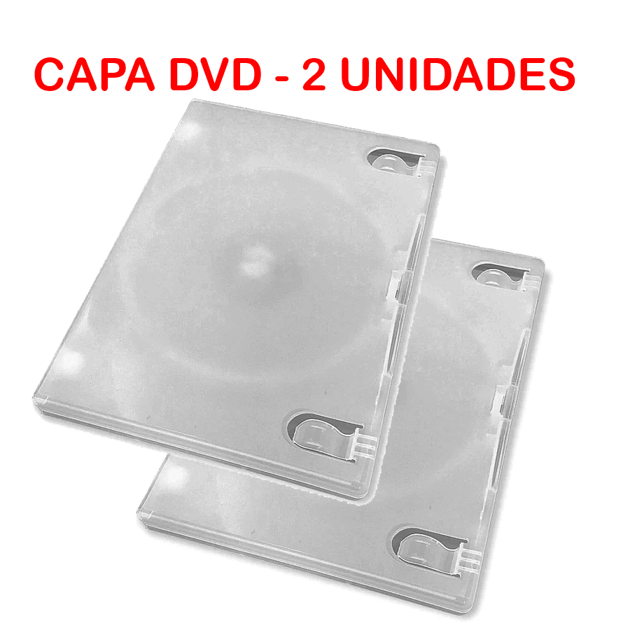 ESTOJO DVD - CAPA DVD - BOX DVD - VIDEOLAR TRANSPARENTE (2 UNIDADES ...