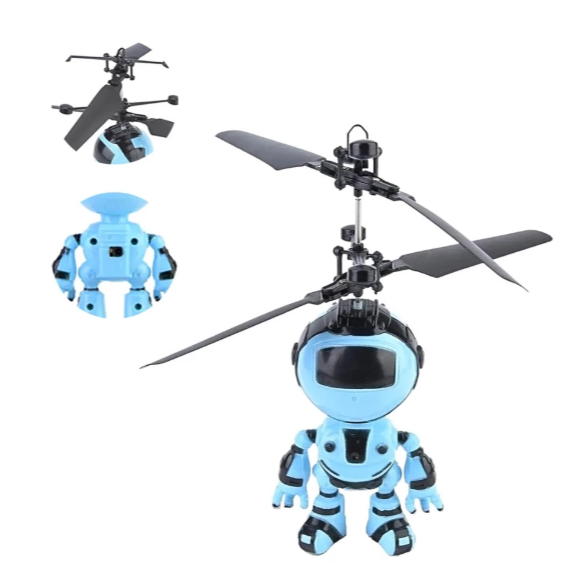 Mini Drone Robô Voador Voa De Verdade Brinquedo Infantil Sensor De Mão Azul ou Vermelho | Shopee ...