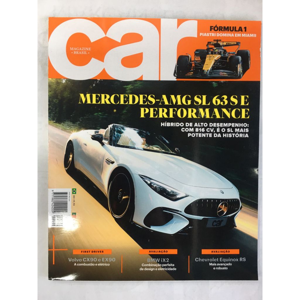 Revista Car Magazine Brasil 129 junho 2025 Mercedes Mercedes amg SL63 S ...