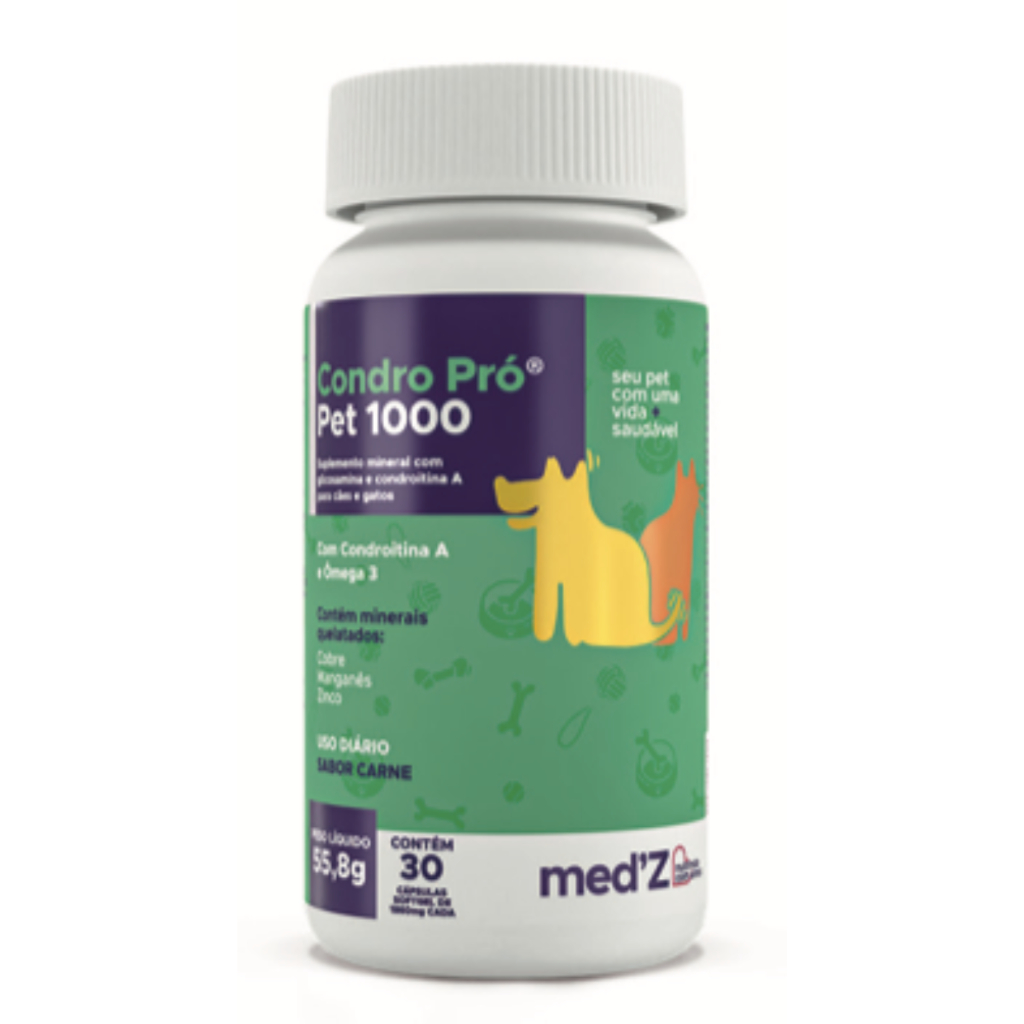 Condro Pró Pet 1000 - Suplemento para Articulação e Cartilagem ...