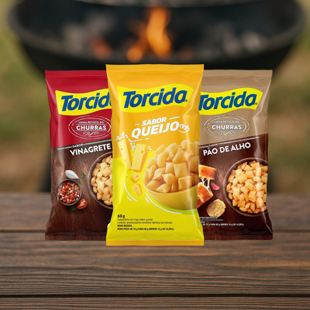 Kit 20 Salgadinhos Torcida Elma Chips 3 Sabores Sortidos Pacotes de 60g ...