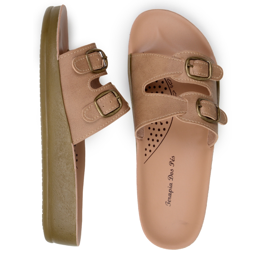 Sandália Chinelo Ortopédico Feminino Anatômico Terapia Dos Pés Para ...