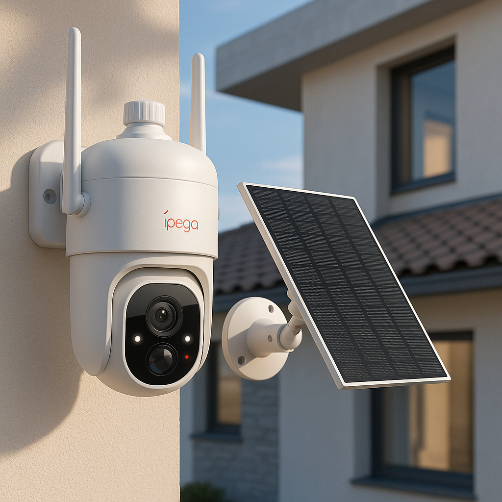 Camera De Segurança Ip Com Bateria C/ Recarga Solar Kp-ca189 2k APP ...