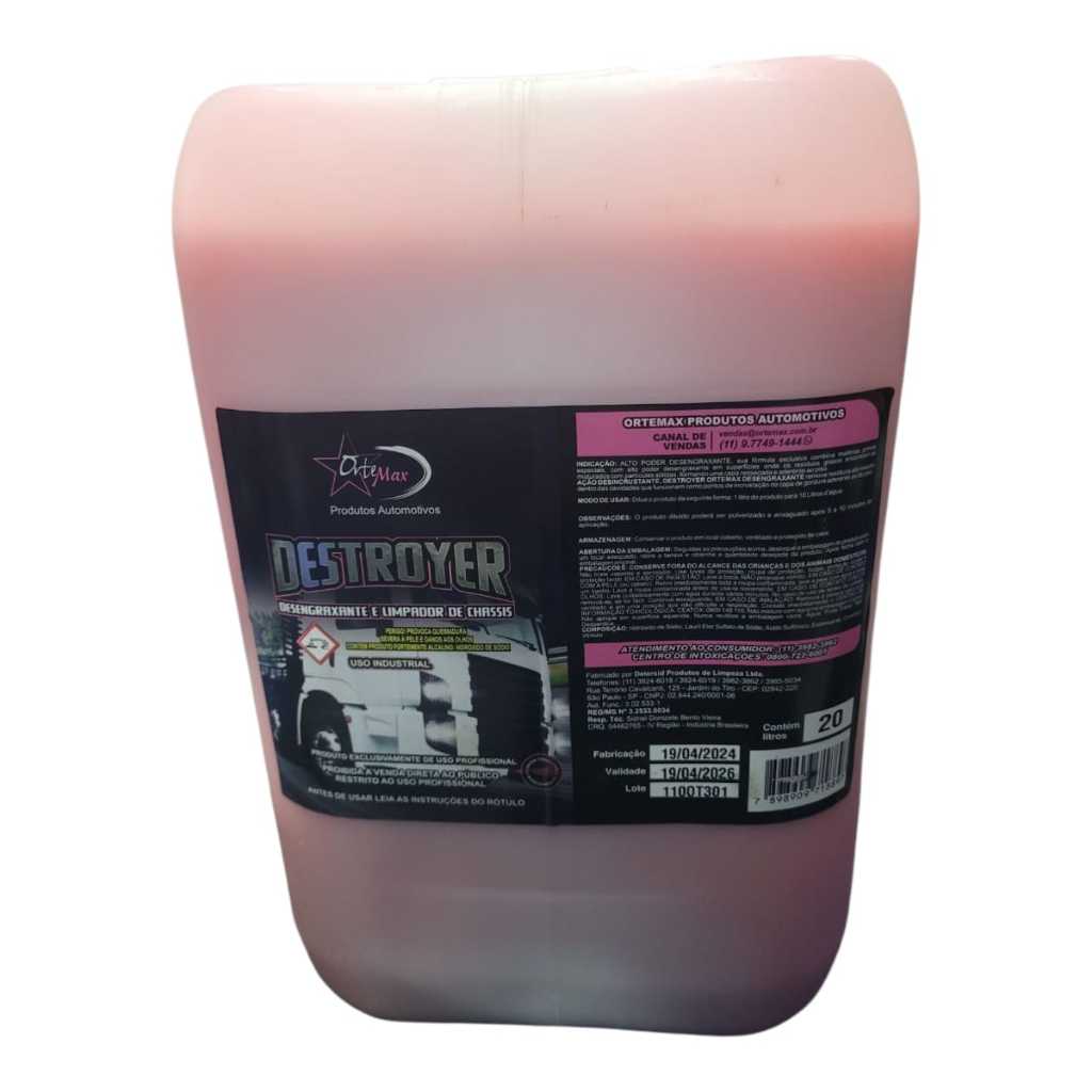 Desengraxante Solupan Concentrado Limpeza Pesada 1:10 20 Litros Ortemax | Shopee Brasil