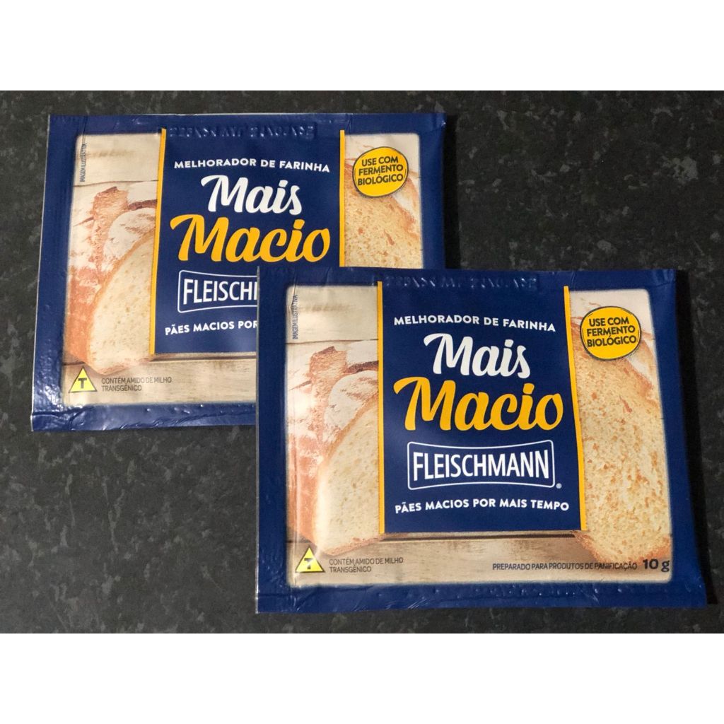 Kit 2 Unid Melhorador Mais Macio Fleischmann 10g Shopee Brasil