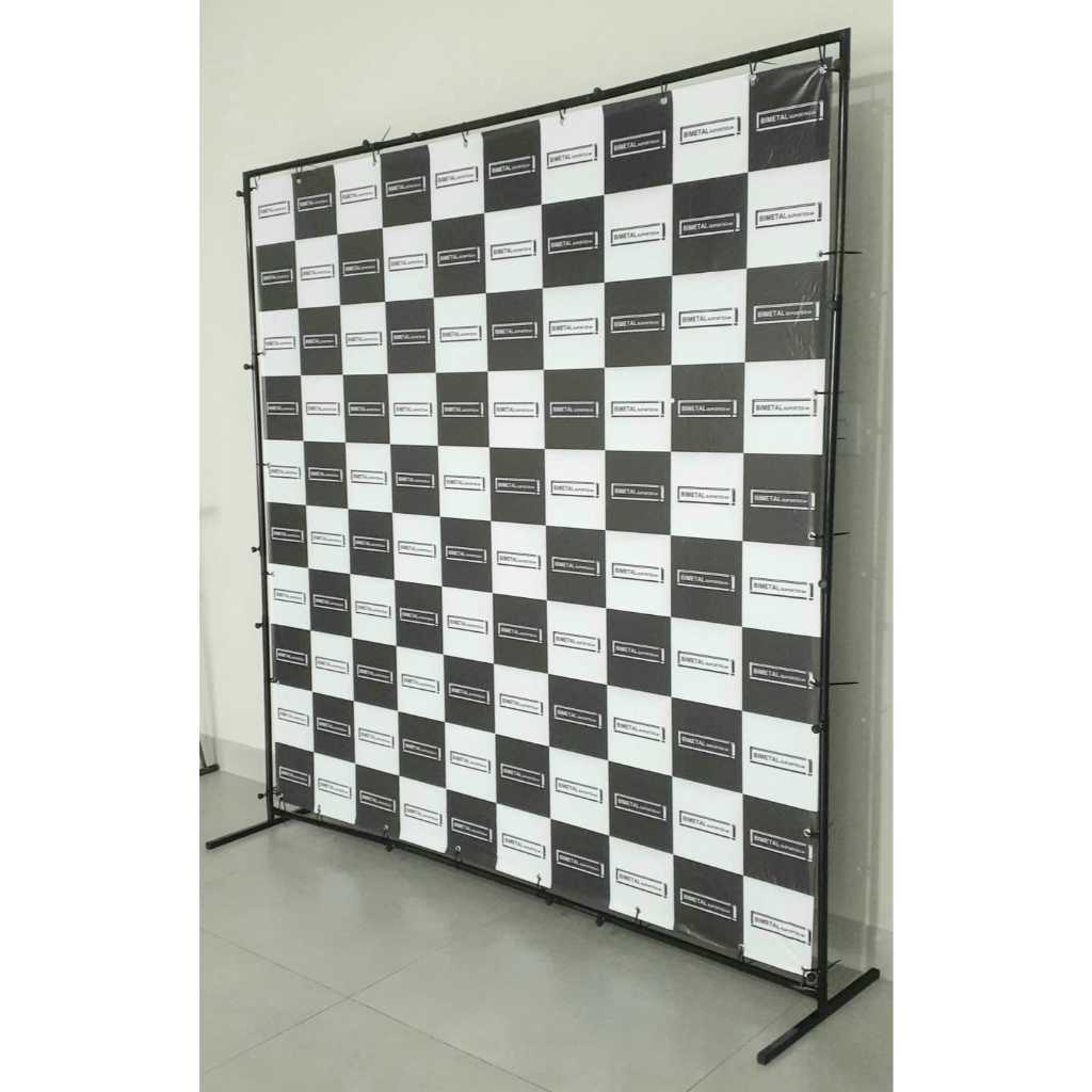 Estrutura Suporte Banner Painel Backdrop Base Fechada 3x3 | Shopee Brasil