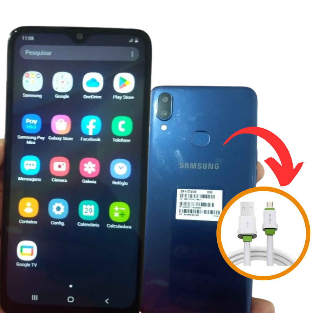 Celular Samsung Galaxy A10s 32GB Android 10, modelo (SM-A107M/DS) em ...