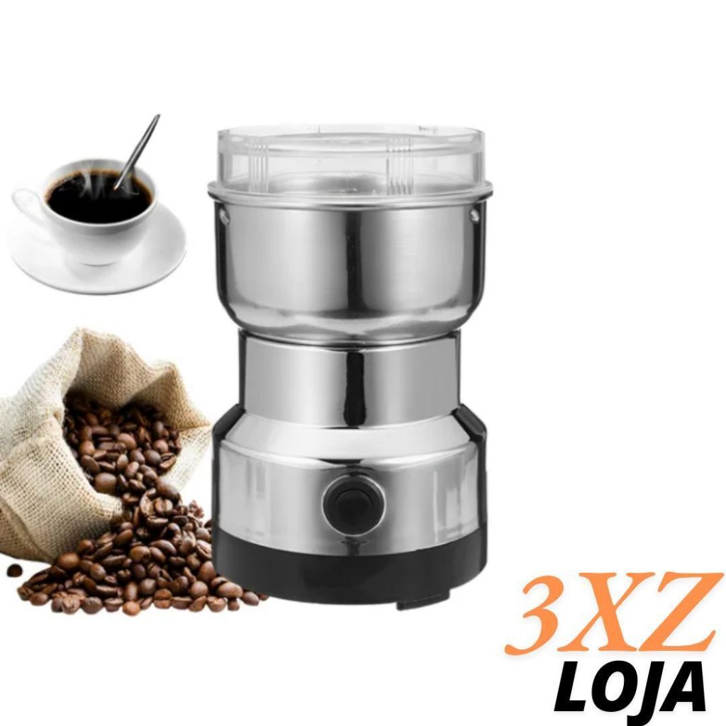 Moedor e Triturador De Café Grãos Sementes Aço Inoxidável Portátil ...