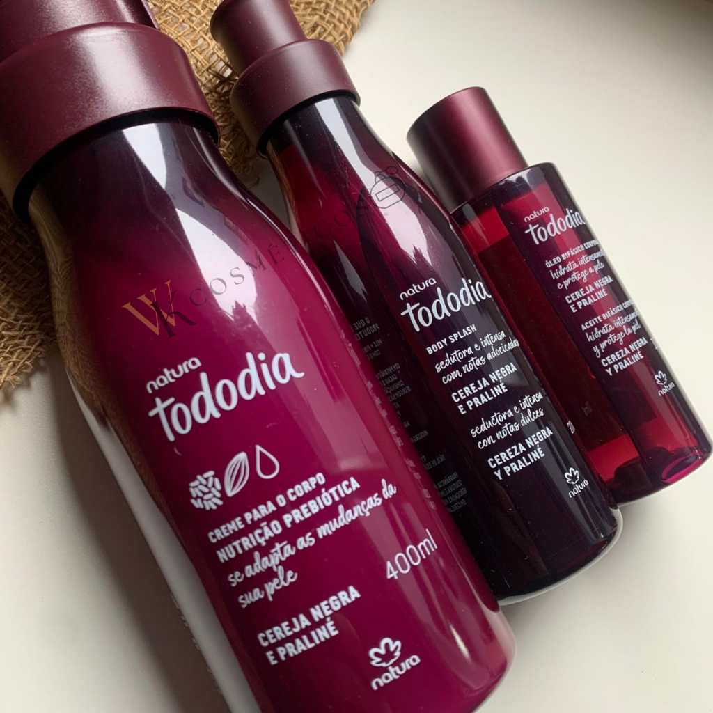 Kit Natura Tododia Cereja Negra e Praliné | Lançamento com Hidratante ...