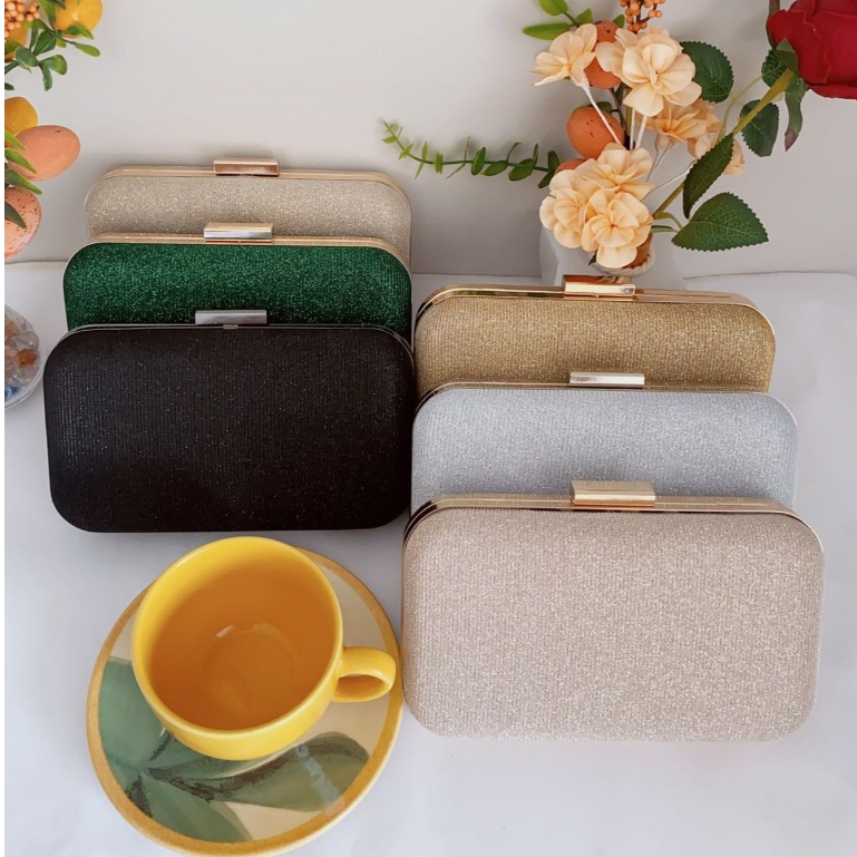 Bolsa clutch festa Casament bolsa com brilho de fest Carteira Feminina ...